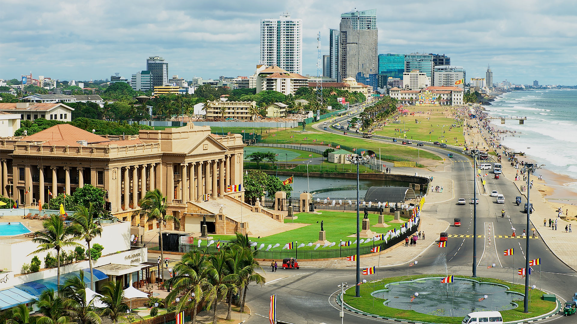 View To The Seaside Road In downtown Colombo Sri Lanka Destinations lk